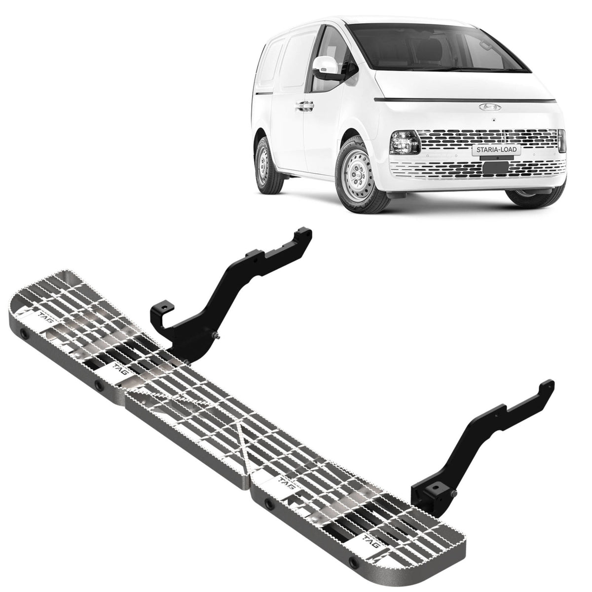 TAG Galvanised Rear Step & Sensor Kit for Hyundai Staria 2021-On – Fast ...
