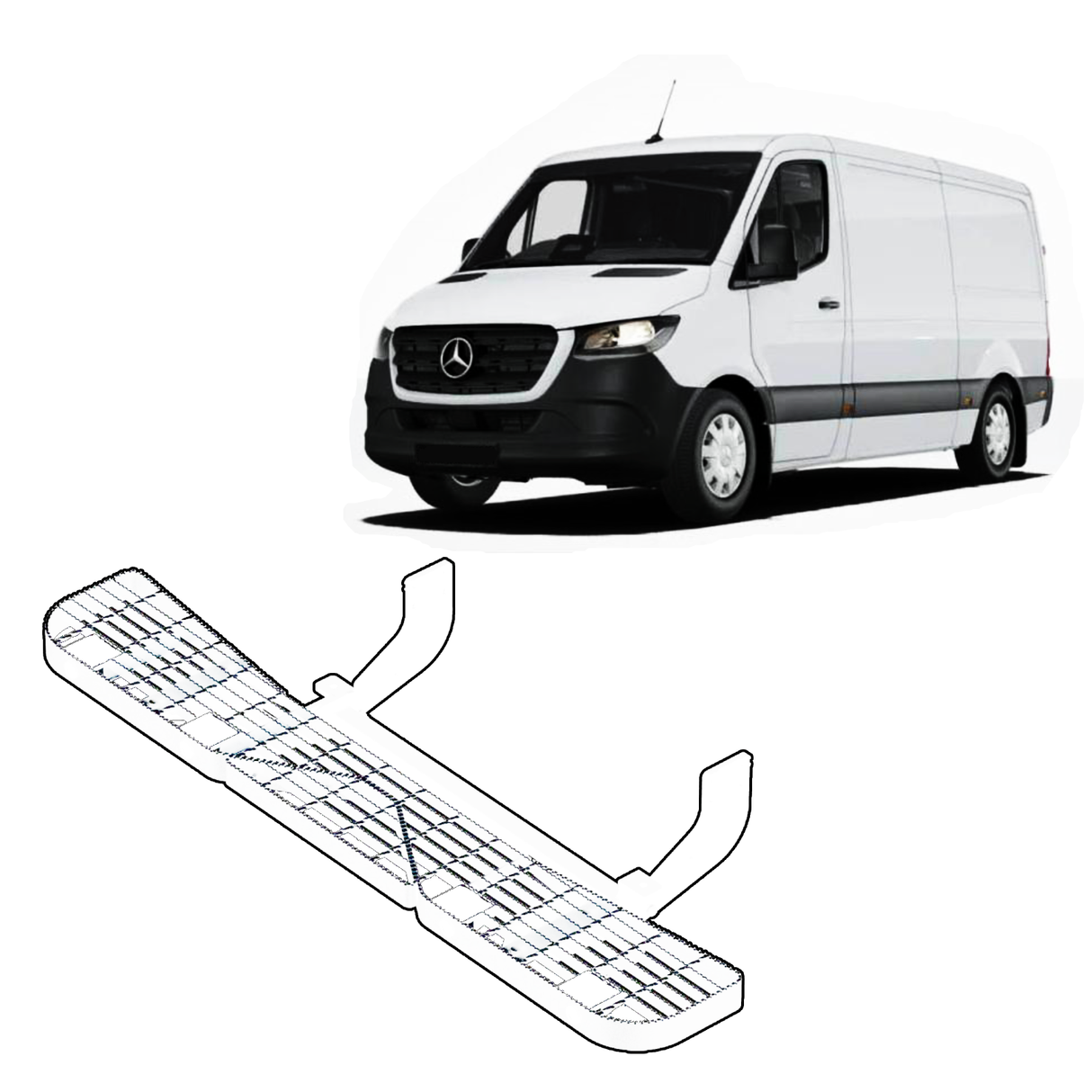 TAG Rear Step Sprinter 907 519 MWB Narrow Chassis 2019-On – Fast Auto ...